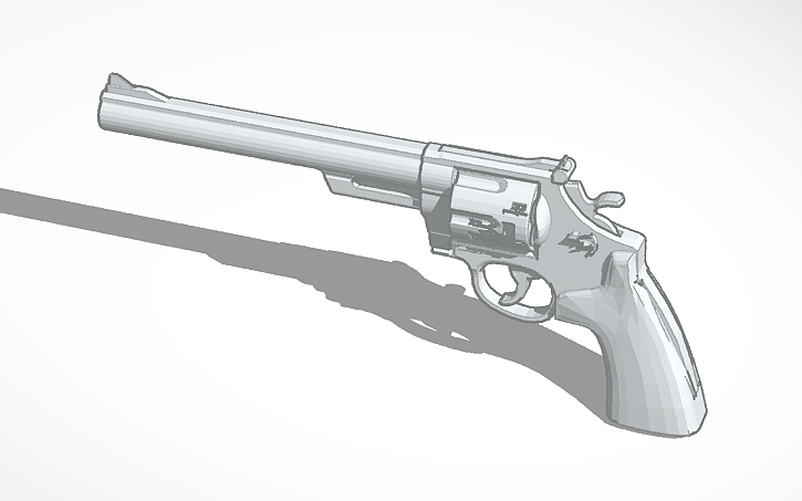 3D design 44 magnum - Tinkercad