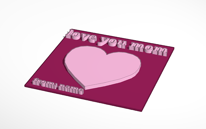 3D design mothers day | Tinkercad