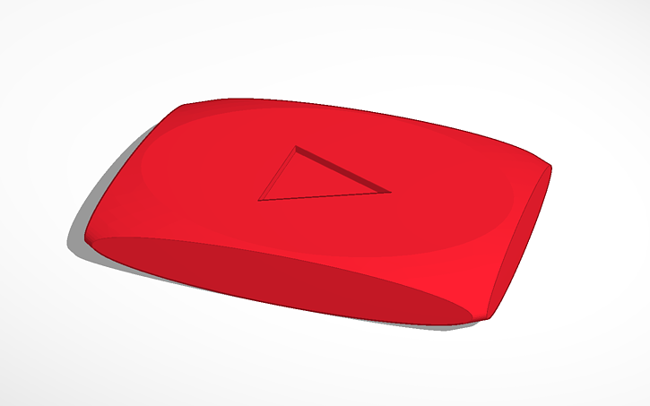 3D design ruby play button 50m subs - Tinkercad
