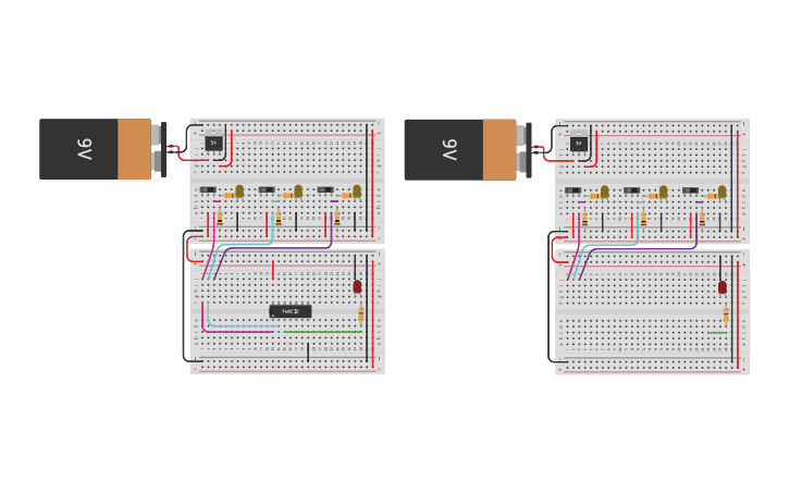 Circuit design Logic Gate Lab | Tinkercad