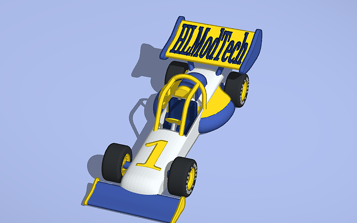 3D design F1 Car mdh - Tinkercad
