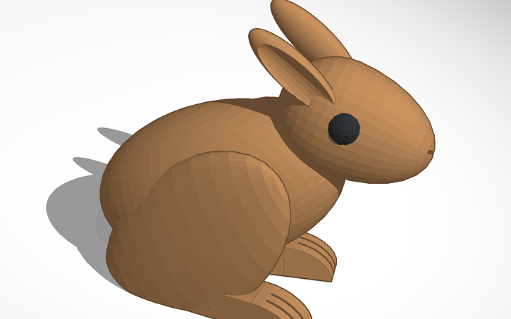 3D design Ronald the Rabbit - Tinkercad