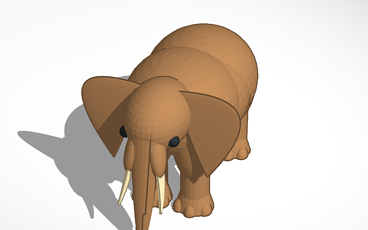 3D design Asain Elephant - RF | Tinkercad