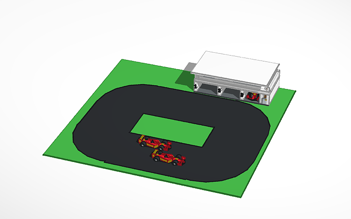 3D design f1 track - Tinkercad