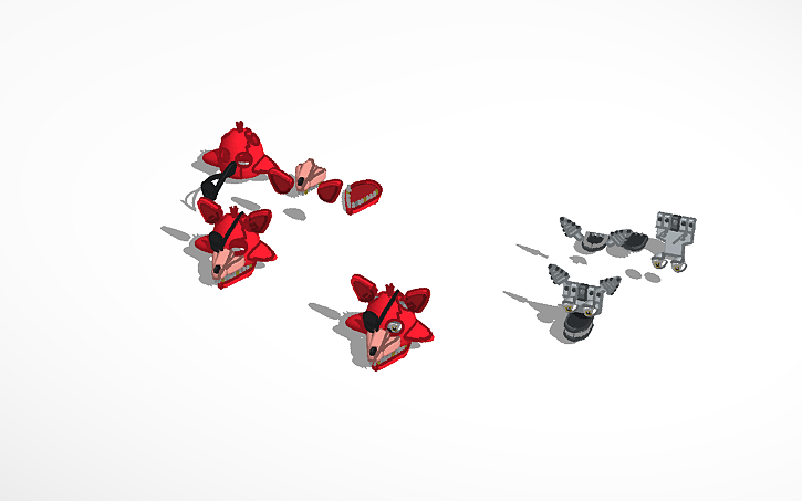 3D design Foxy Head - Tinkercad
