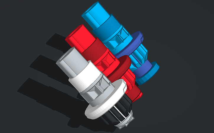 3D design Beyblade X Bits - Star, Quake, Negate Flat, Cone, Low ...