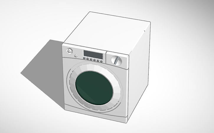 3D design Washer dryer - Tinkercad