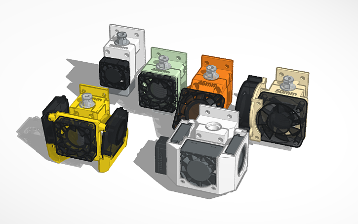 3D design E3D V6 MOUNT - Tinkercad