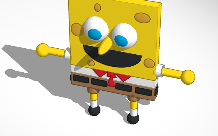 3D design sponge bob - Tinkercad