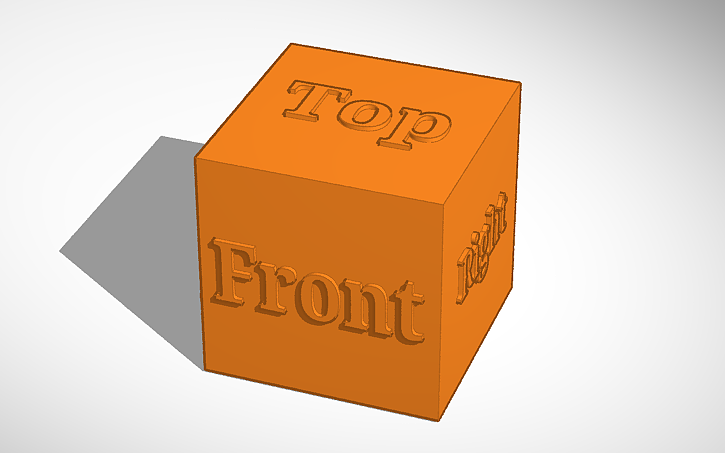 3D design Test print - Tinkercad