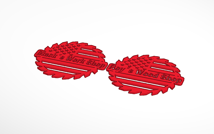 3D design shop signs - Tinkercad