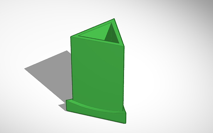 3d Design Pulsador Triangular Tinkercad