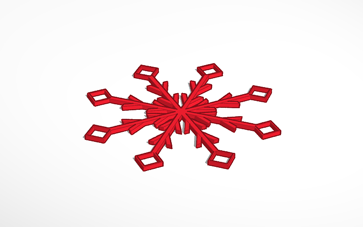3D design Snowflake - Tinkercad
