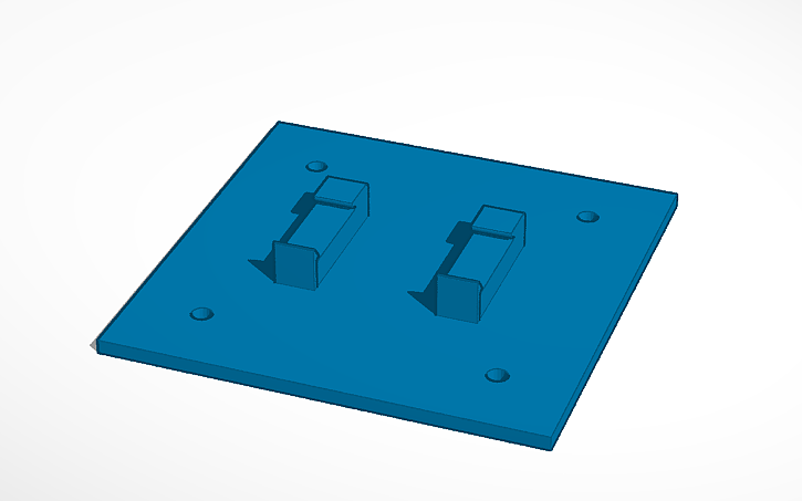 3D design VESA 10cm x 10cm DIN Rail Mount | Tinkercad