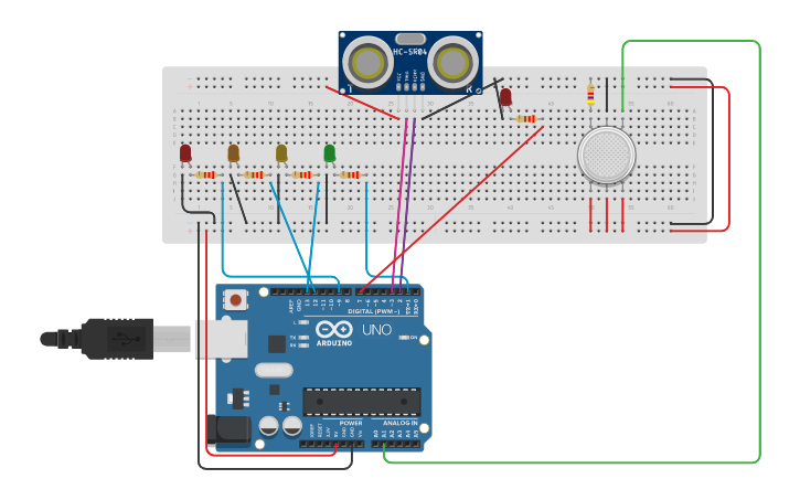 Circuit design Examen Práctico Parcial 3 - Tinkercad