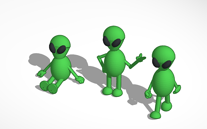 3D design aliens - Tinkercad