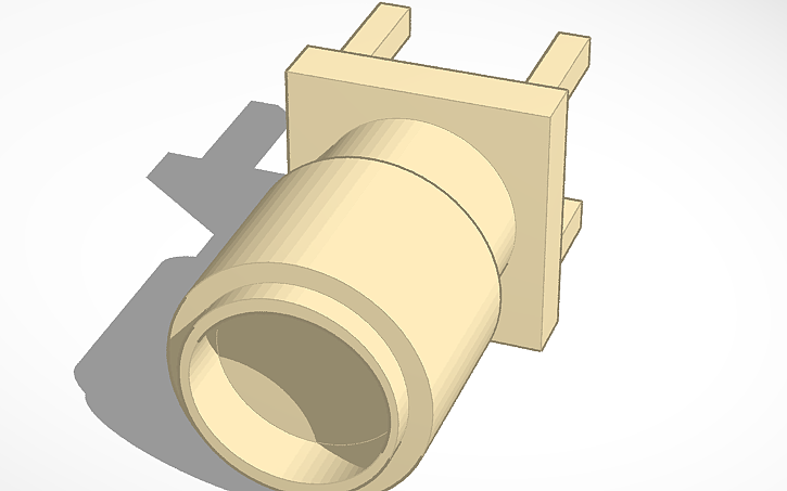 3D design SMA Female Connector PCB Mount | Tinkercad