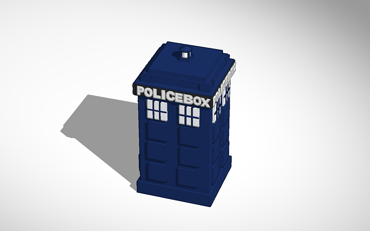 3D design Tardis - Tinkercad