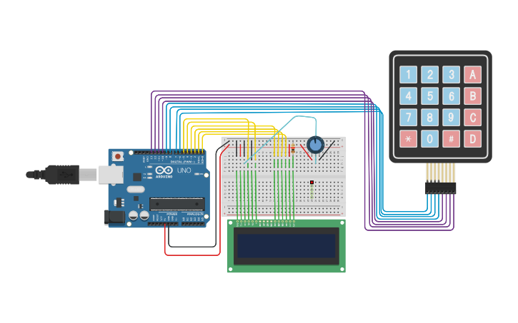 Circuit Design Arduino Com Lcd E Keypad Tinkercad 0391