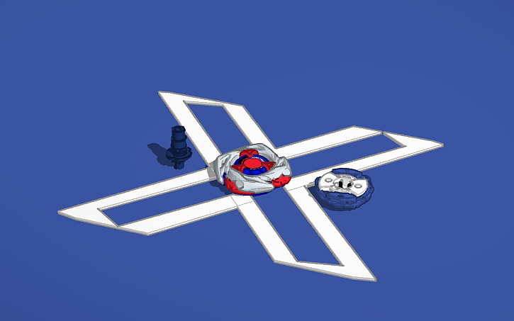 3D design beyblade x Impact Drake - Tinkercad