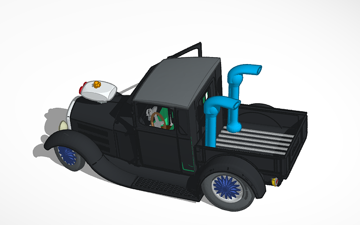 3D design Modified Version of Hot Rod Truck | Tinkercad