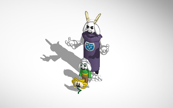 3D design asriel dreemurr - Tinkercad