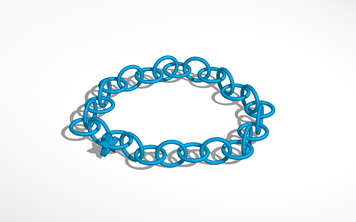 3D design Chain Bracelet | Tinkercad