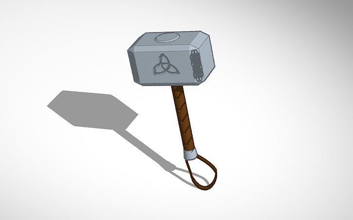 3D design Mjolnir - Tinkercad