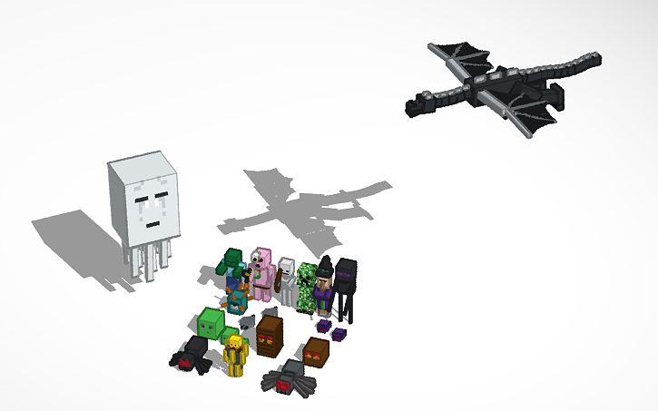 3D design MINECRAFT - Tinkercad