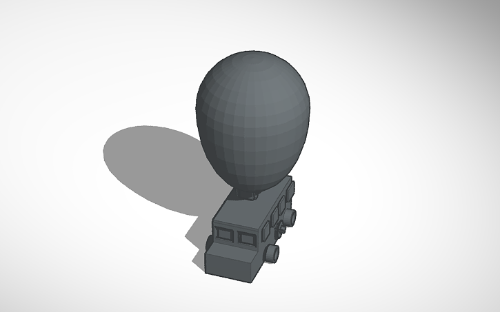 3D design Fortnite Battle Bus - Tinkercad