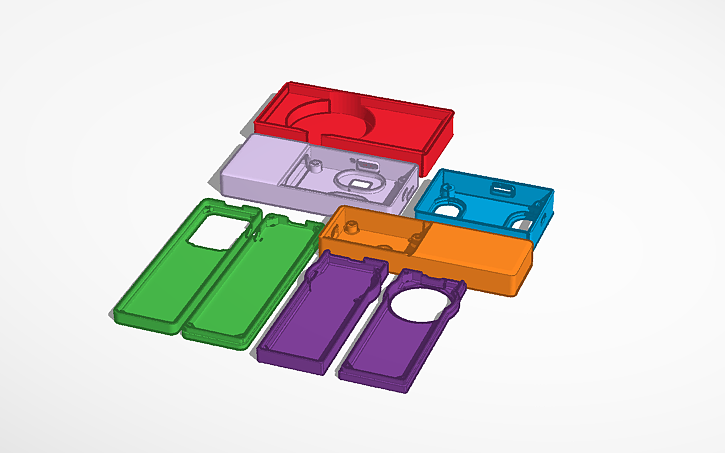 3D design Waveshare ESP32-S3-Touch-1.28 Remote Case - Tinkercad