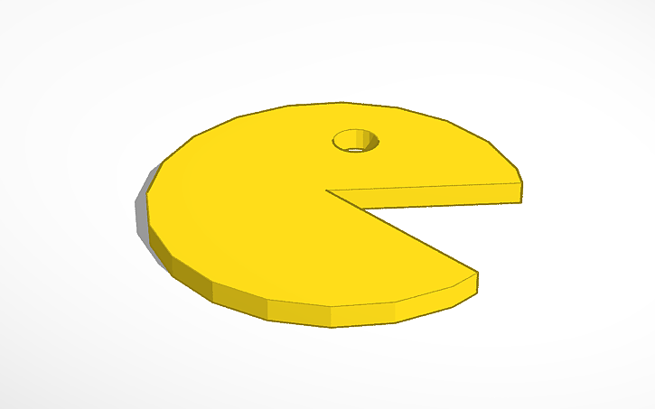 3D design pacman - Tinkercad