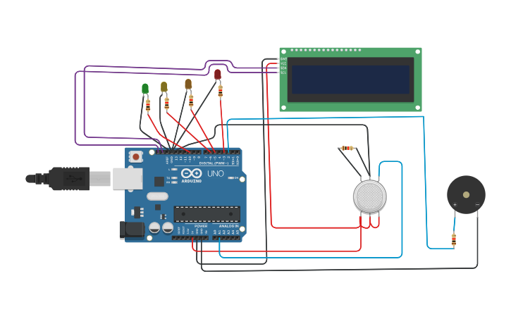 Circuit Design Program 6 Air Quality Gas Sensor Tinkercad