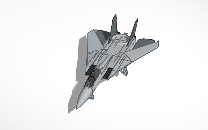 3D design F14-Tomcat (Drop Tanks) - Tinkercad