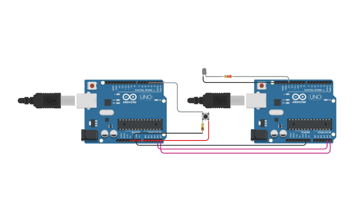 Circuit design 2 arduino i2c | Tinkercad
