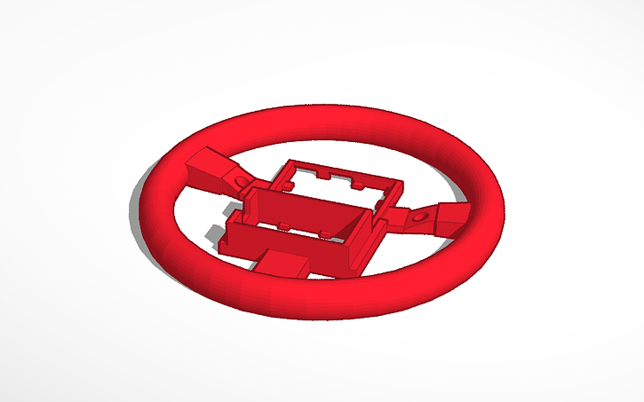 3D design Microbit steering wheel - Tinkercad