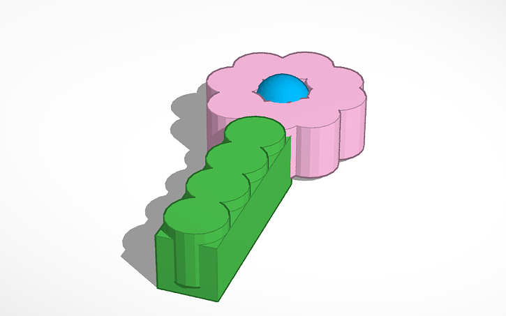 3D design flower - Tinkercad