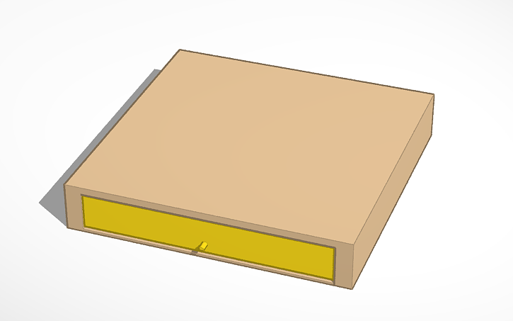 3D design Sliding Drawer - Tinkercad