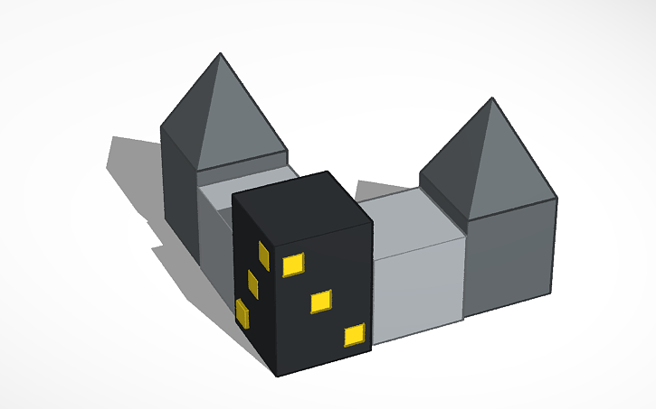 3D design two point linear perspective - Tinkercad