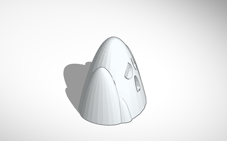 3D design Halloween Ghost - Tinkercad