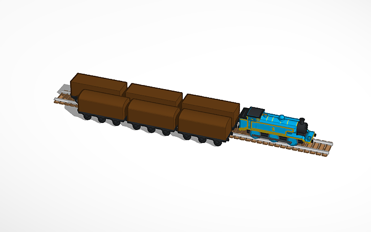 3D design OLD Thomas The Unstoppable Tank Engine - Tinkercad 3D design OLD Thomas The Unstoppable Tank Engine - Tinkercad
