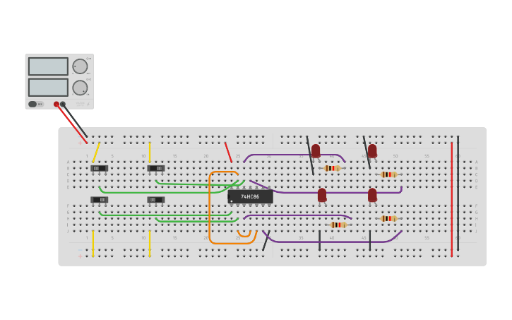 Circuit Design Exp 5 Binary To Gray Code Converter Tinkercad 2268