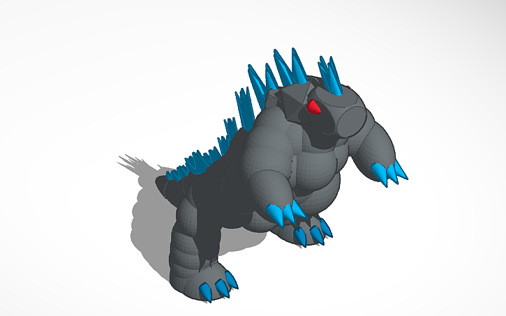 3D design Godzilla - Tinkercad