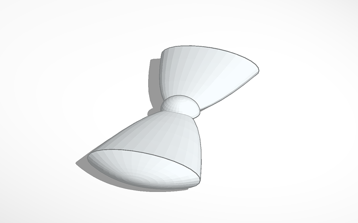 3D design Bow Tie - Tinkercad