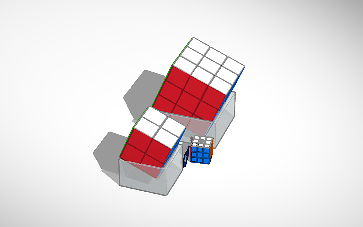 3D design 3x3 and 2x2 Rubiks Cube, and GAN 330 KeyChain Cube - Tinkercad