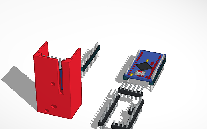 3D design Arduino Pro Mini - Tinkercad