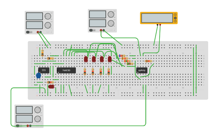 Circuit design Circuito Digital a analogico - Tinkercad