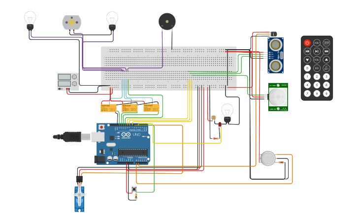 Circuit design Desafío de automatización - Tinkercad