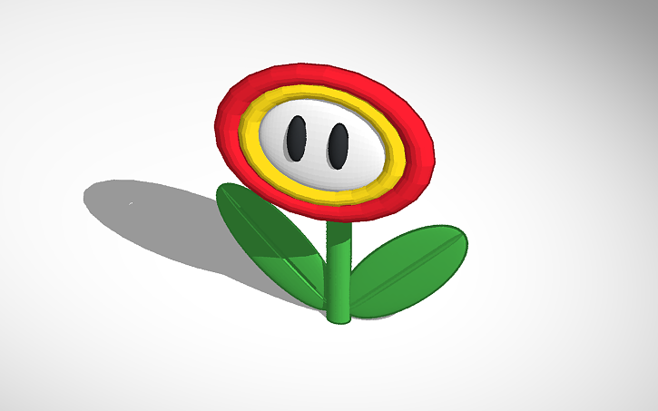 3D design Fire Flower - Tinkercad