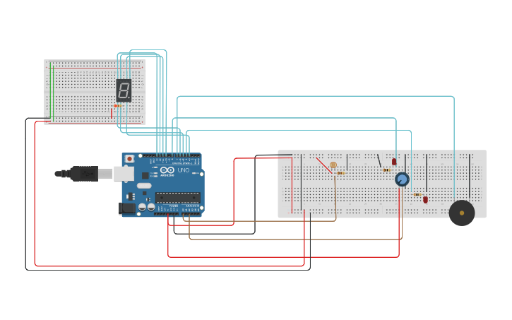 Circuit design Projeto Acendimento de Lâmpada - Tinkercad